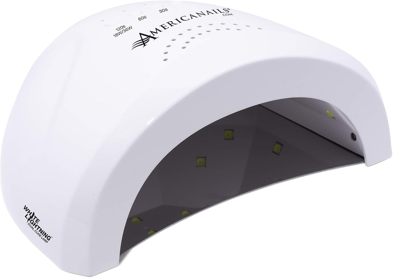Americanails White UV LED Dual Curing Lamp for Gel Nail Polish, 36W ...