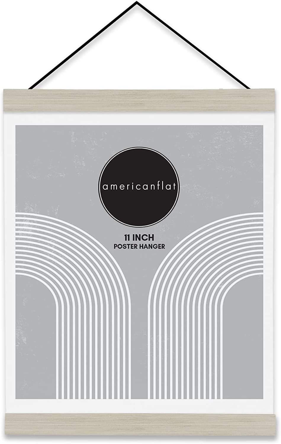 Americanflat 11 Inch Light Wood Magnetic Poster Frames, Wooden Poster ...