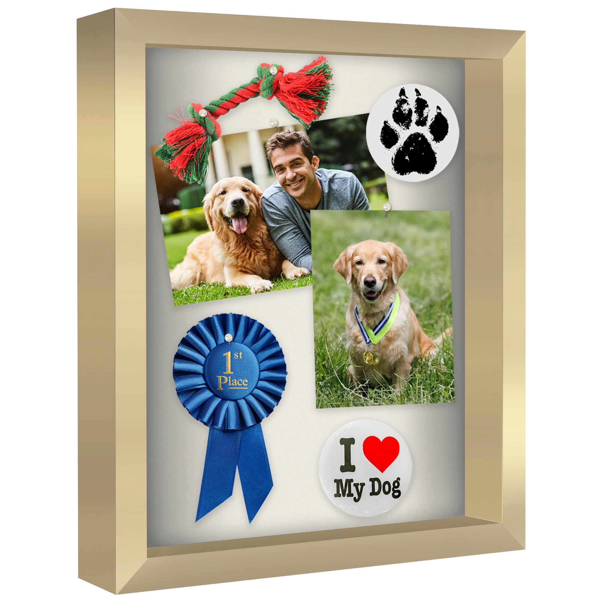 Americanflat 11" x 14"Shadow Box Frame with Shatter-Resistant Glass ...
