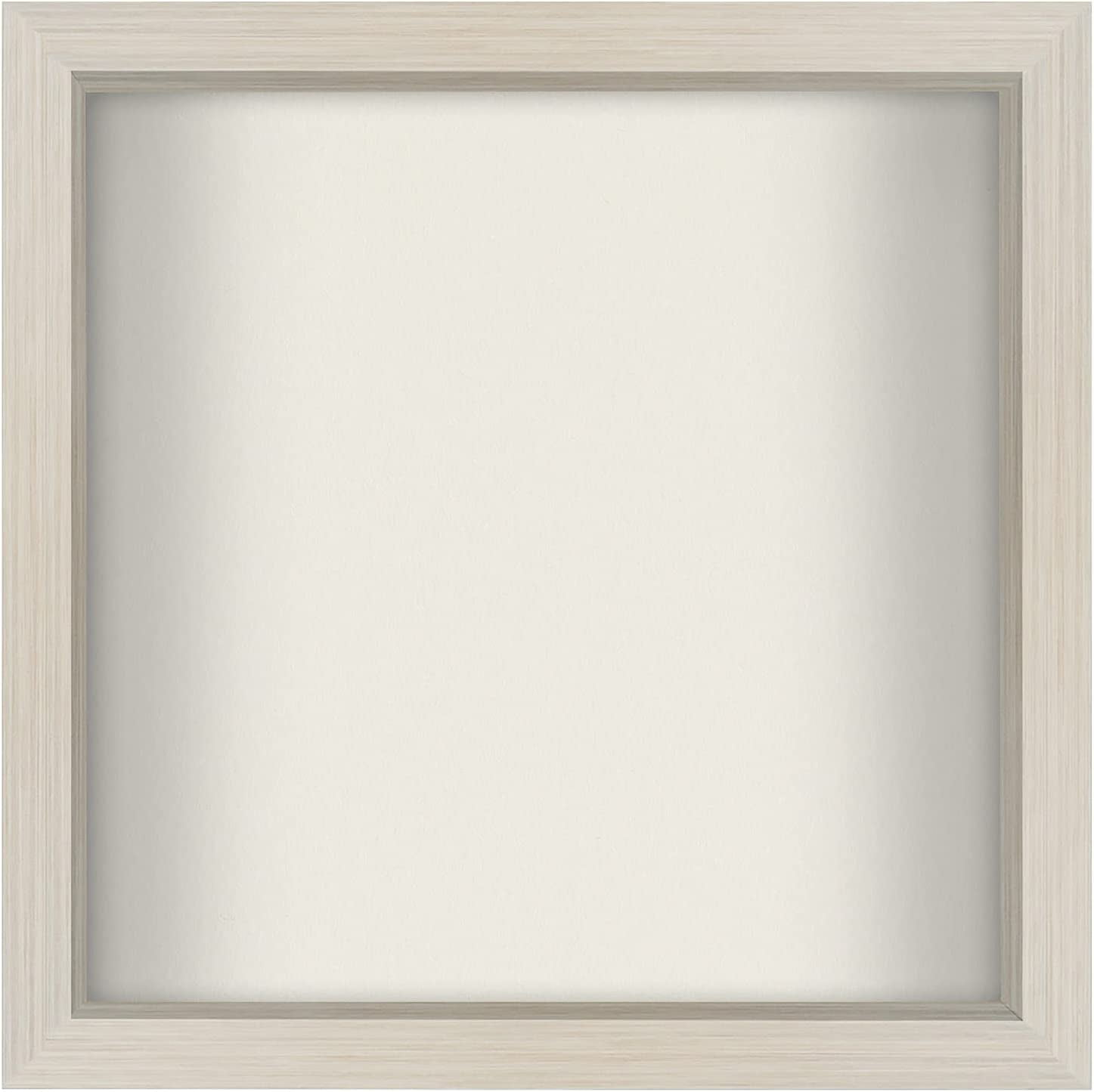 Americanflat 11x11 Shadow Box Frame in Light Wood with Soft Linen Back ...