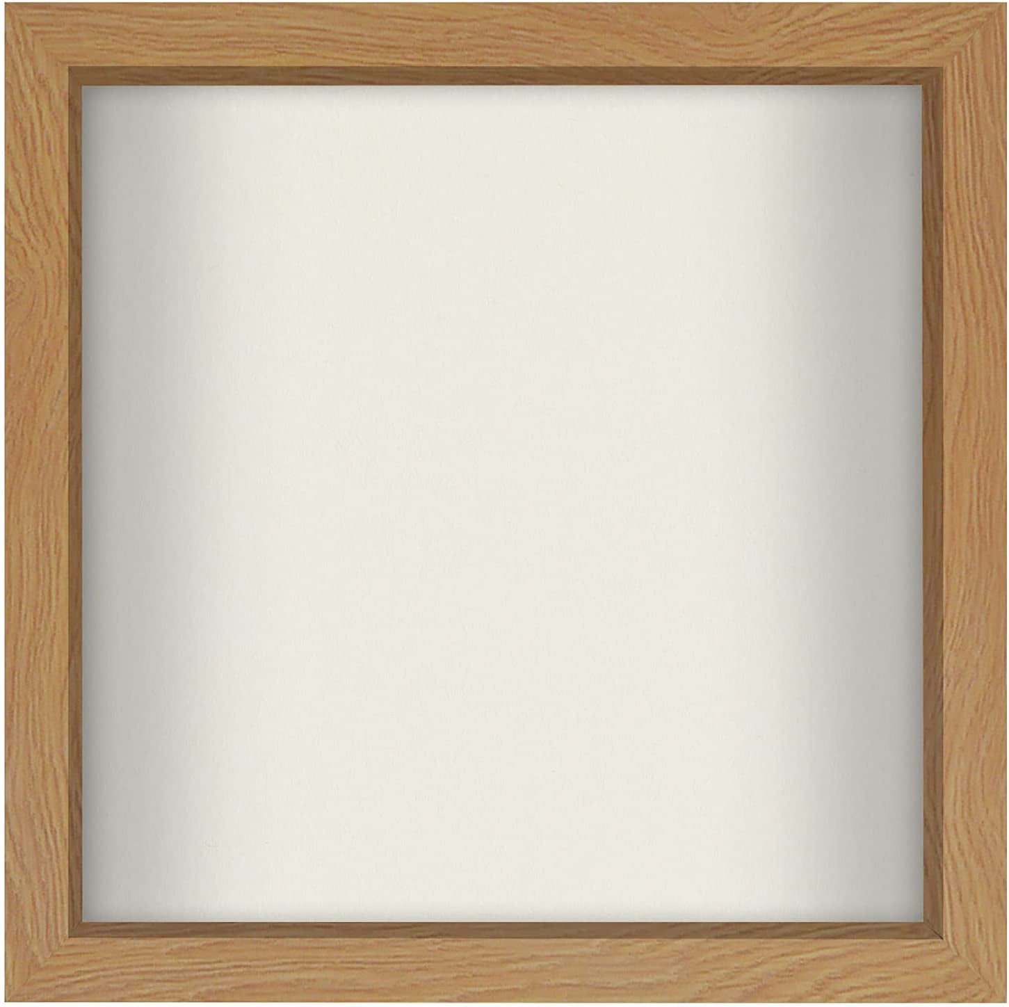 Americanflat 11x11 Shadow Box Frame in Oak with Soft Linen Back ...