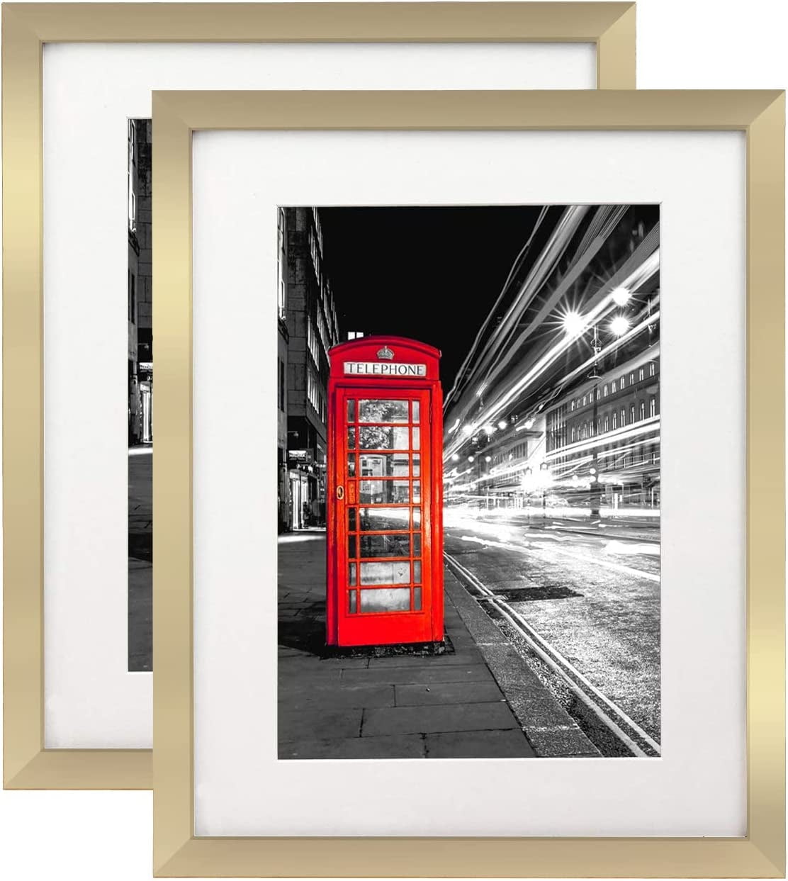 Americanflat 11x14 Gold Picture Frame with Shatter-Resistant Glass ...