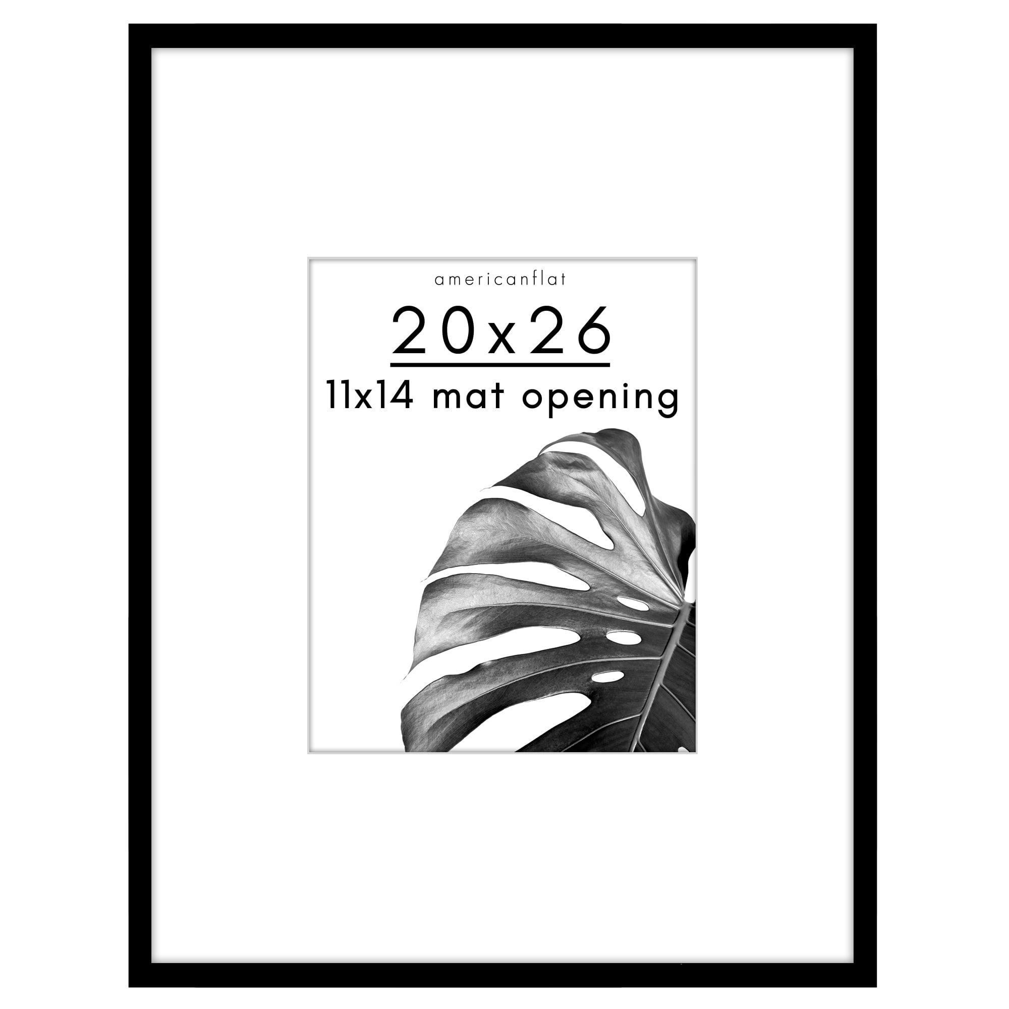 Americanflat 20x26 Picture Frame with Polished Plexiglass with 11x14 ...