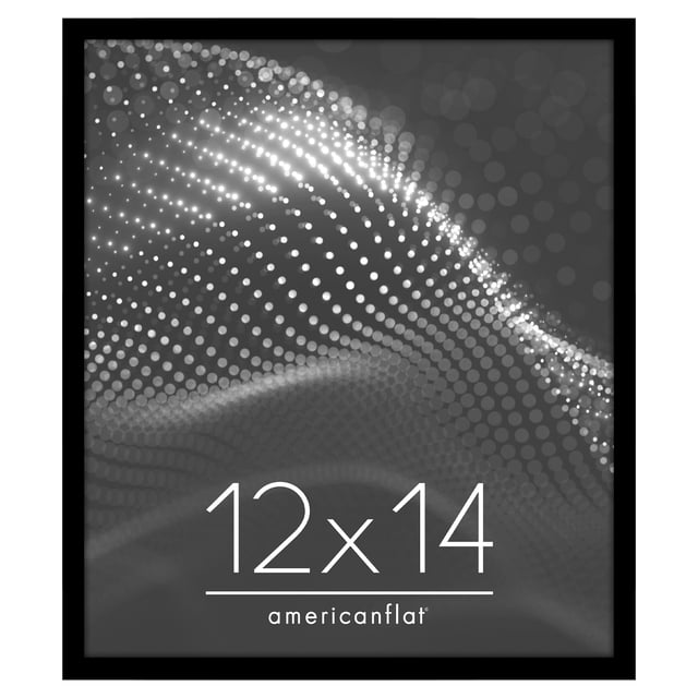 Americanflat 12x14 Minimalist Black Poster Frame for Photos and Artwork ...
