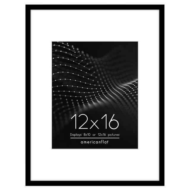 Americanflat 12" x 16" Poster Frame With Mat for 8x10 - Perfect for ...