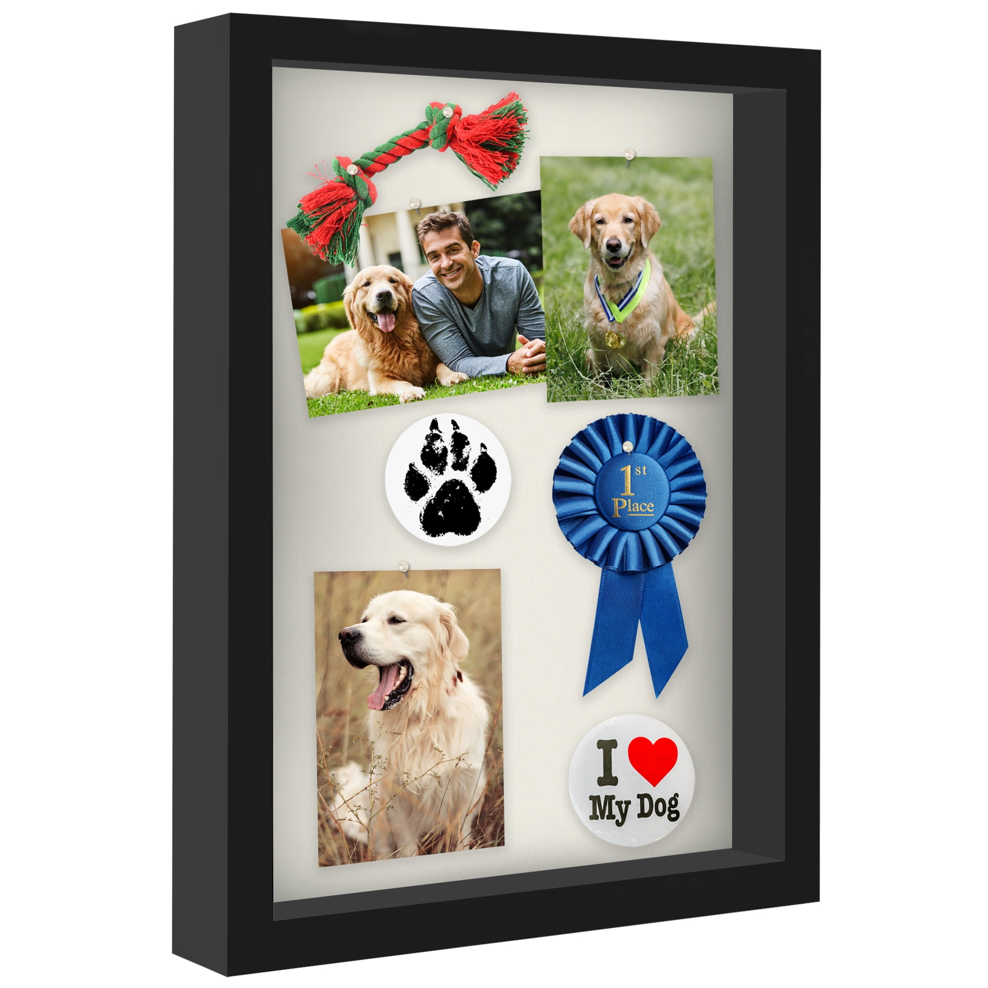 Americanflat 12x16 Shadow Box Frame with Polished Plexiglass Silhouette ...