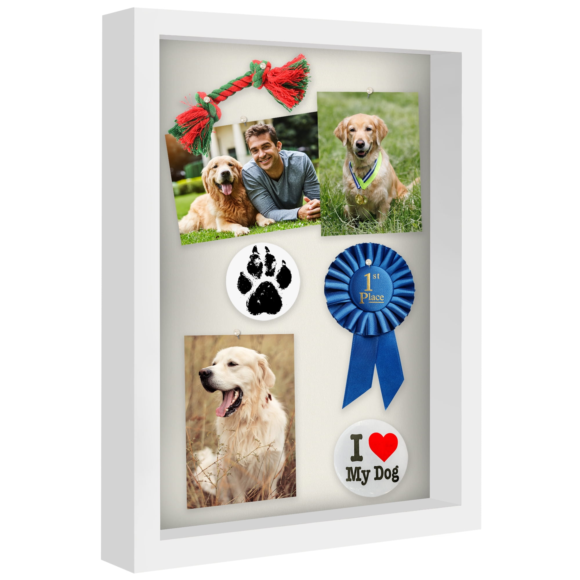 Americanflat 12" x 16"Shadow Box Frame with Shatter-Resistant Glass ...