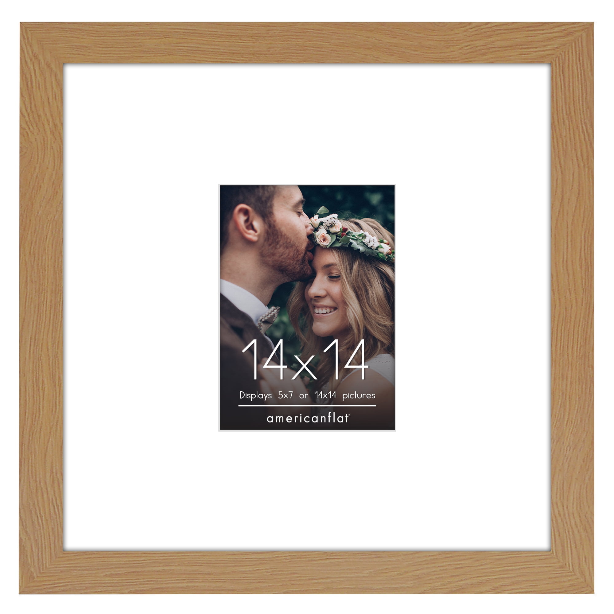 Americanflat 14x14 Wedding Signature Picture Frame - 5x7 Picture Frame ...
