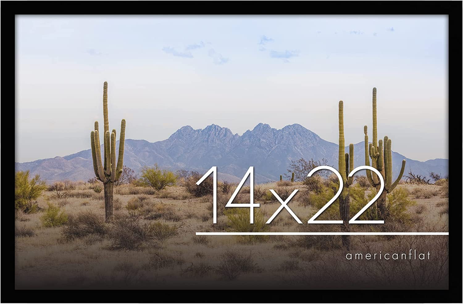 Americanflat 14x22 Picture Frame, MDF wood and plexiglass, portrait and ...