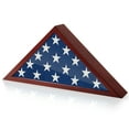 Americanflat Small Flag Display Case for Memorial Service - Fits Folded ...
