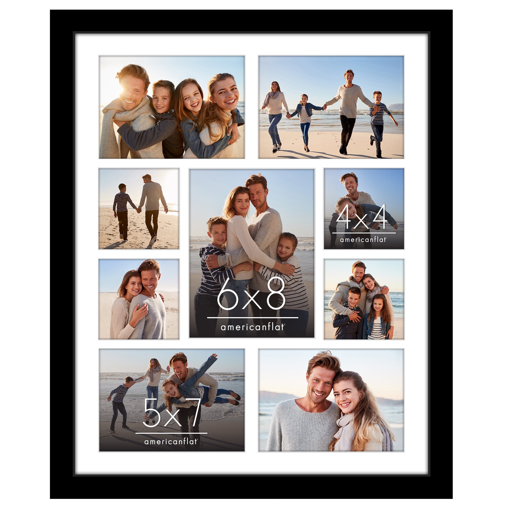 Americanflat 16x20 Collage Picture Frame - Fits One 6x8, Four 5x7, and ...