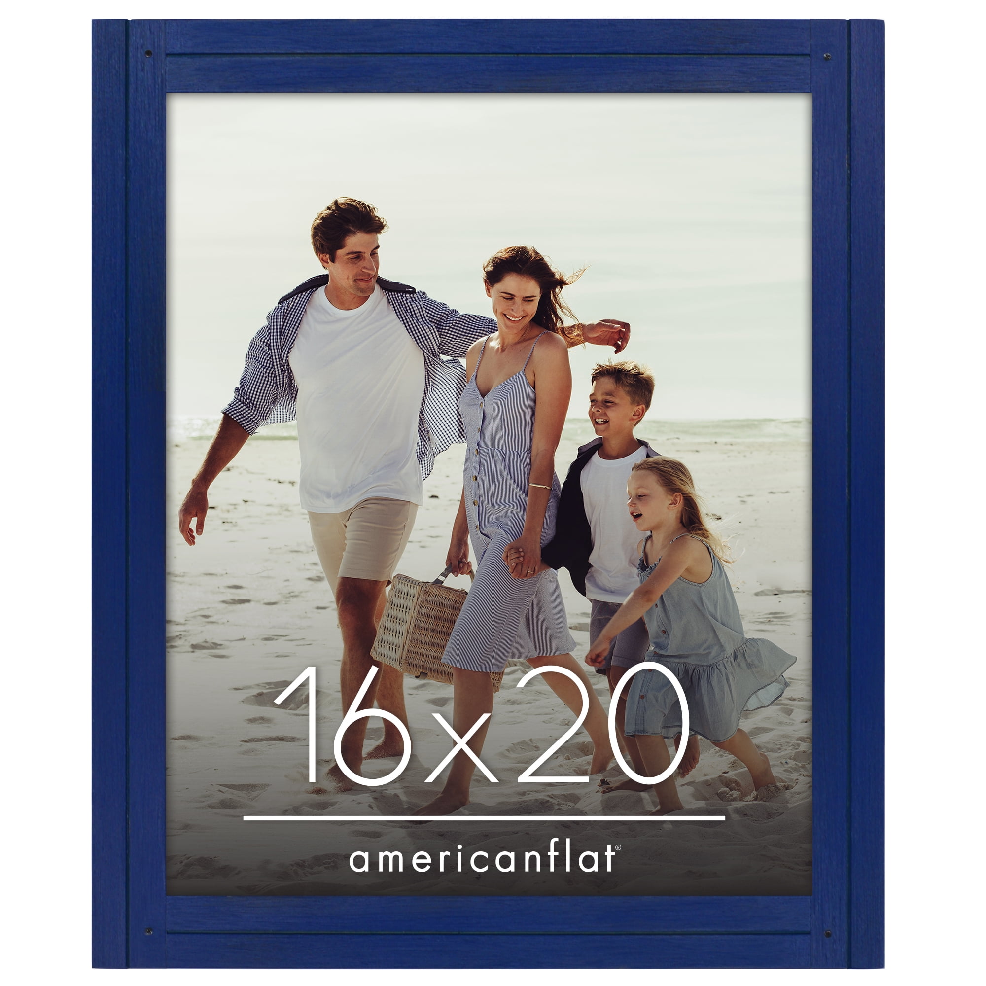 Americanflat 16" x 20" Picture Frame in Navy - Rustic Picture Frame ...