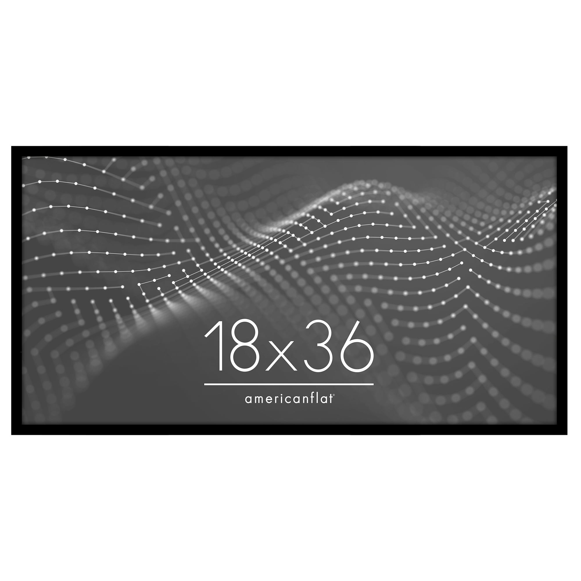 Americanflat 18x36 Picture Frame with Polished Plexiglass Streamline ...