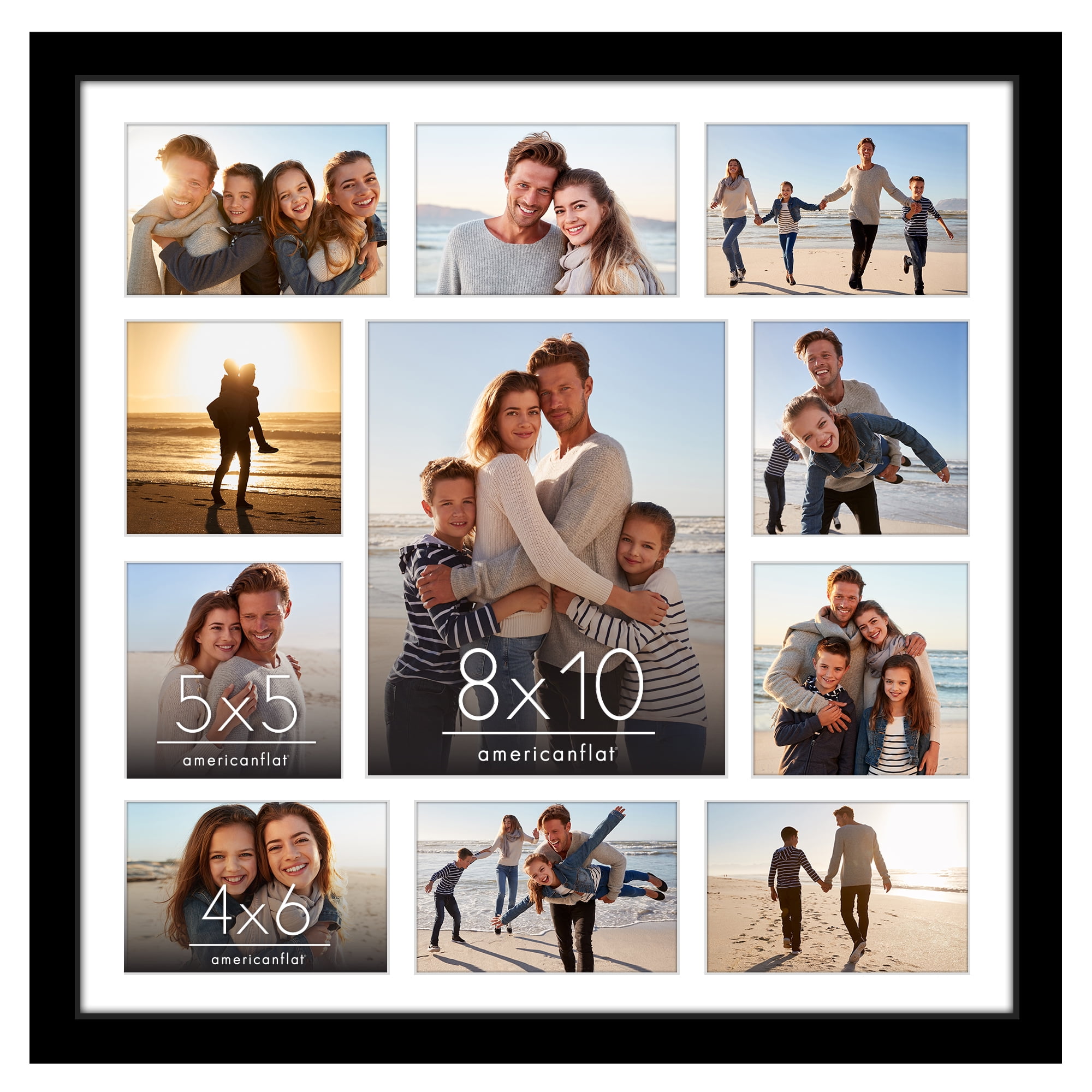Americanflat 20x20 Collage Picture Frame - Fits One 8x10, Four 5x5, and ...