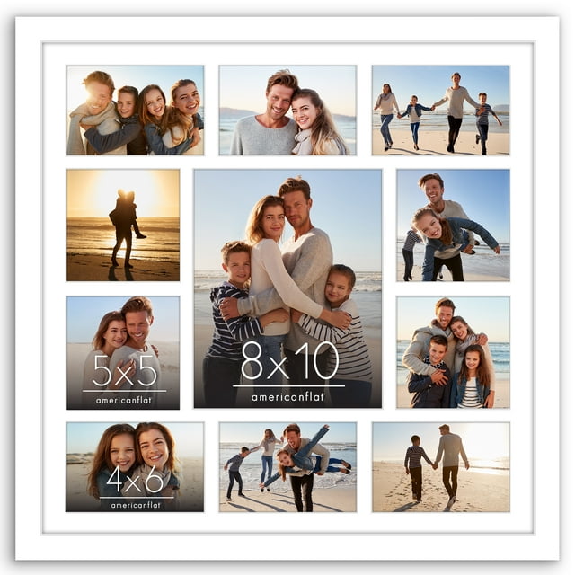Americanflat 20x20 Collage Picture Frame - Fits One 8x10, Four 5x5, and ...