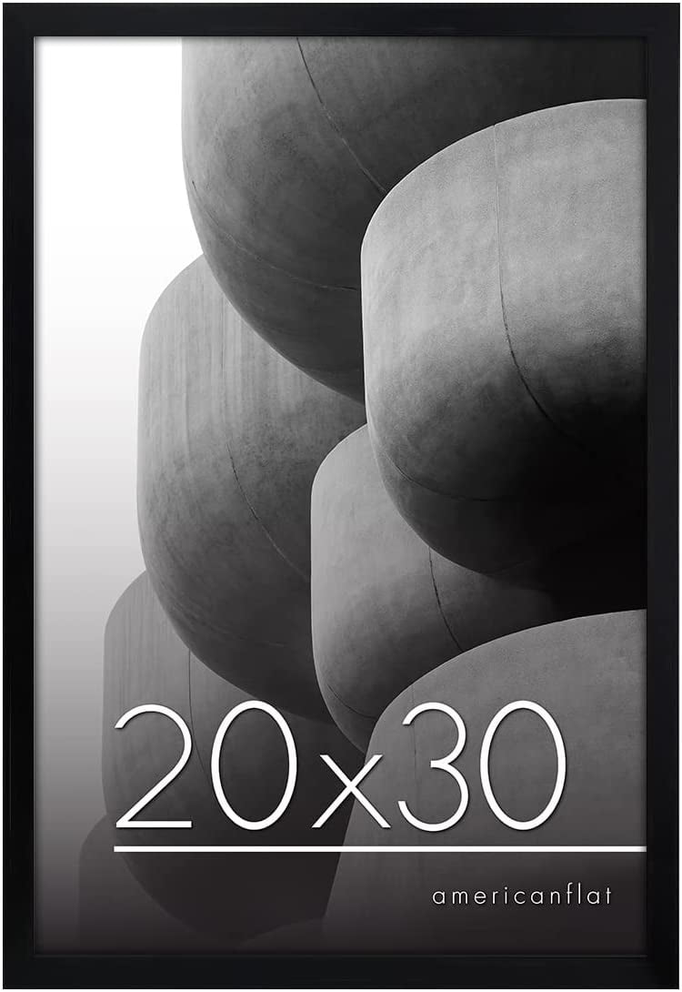 Americanflat 20x30 Poster Frame in Black with Polished Plexiglass ...