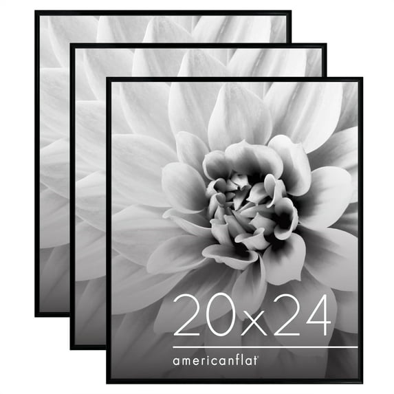 Americanflat 3 Pack Lightweight 20x24 Poster Frames - Black - Walmart.com