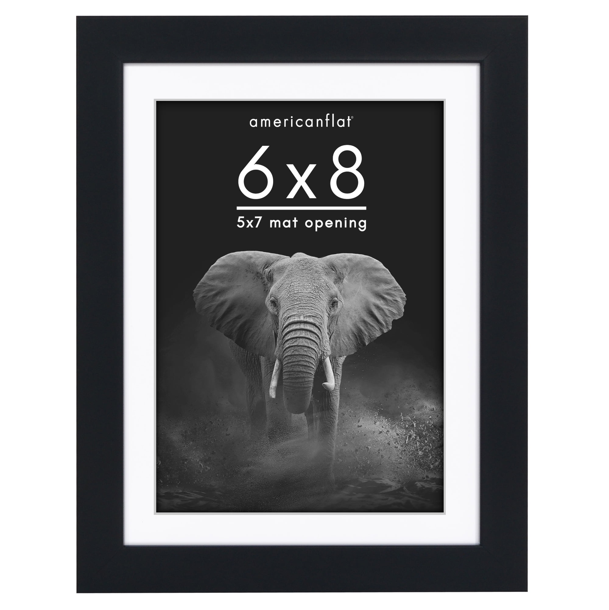 Americanflat 6x8 Gallery-Style Picture Frame Mat - Walmart.com
