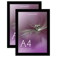 CRUGLA Black 12x18 Poster Frame Pack with Plexiglass for Wall Gallery ...