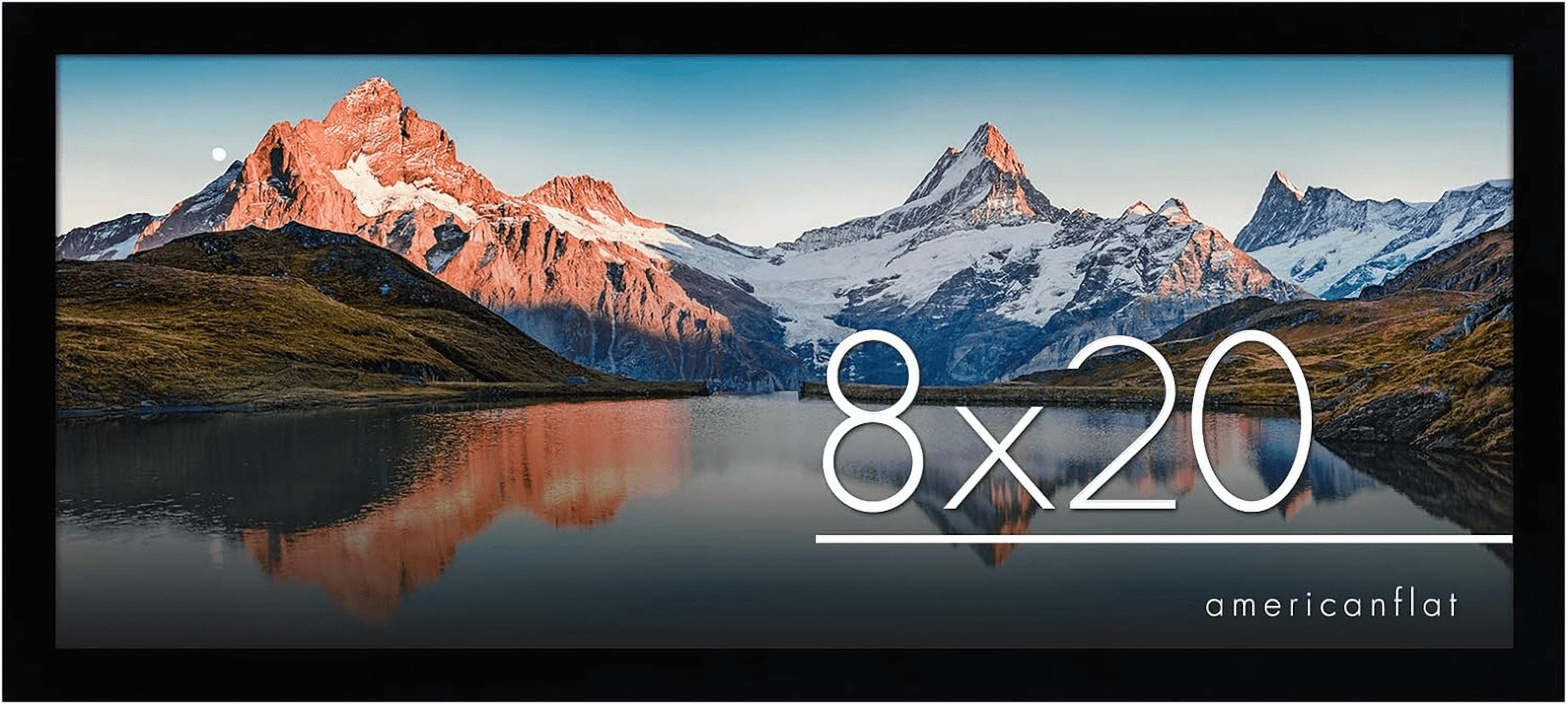 Americanflat 8X20 Picture Frame in Black - Engineered Wood Photo Frame ...