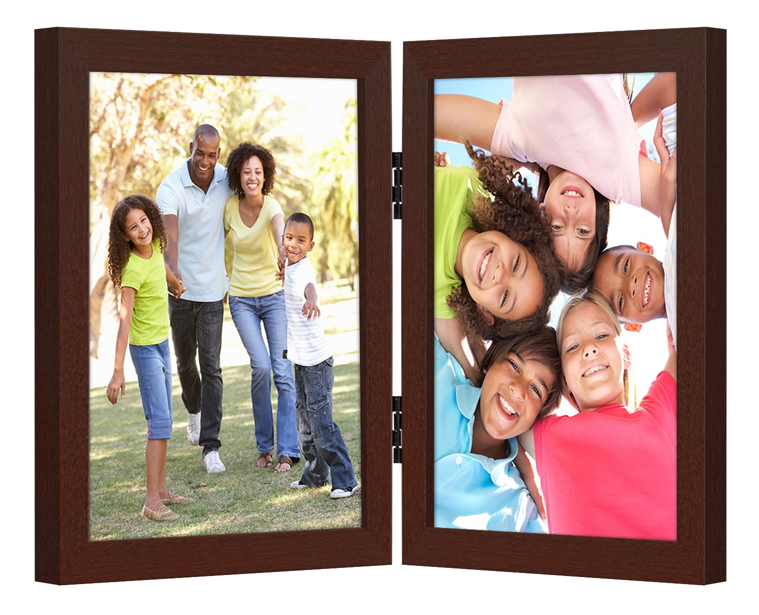 Free Shipping! Americanflat Mahogany Hinged Frame 8x10 MDF Wood Shatter ...