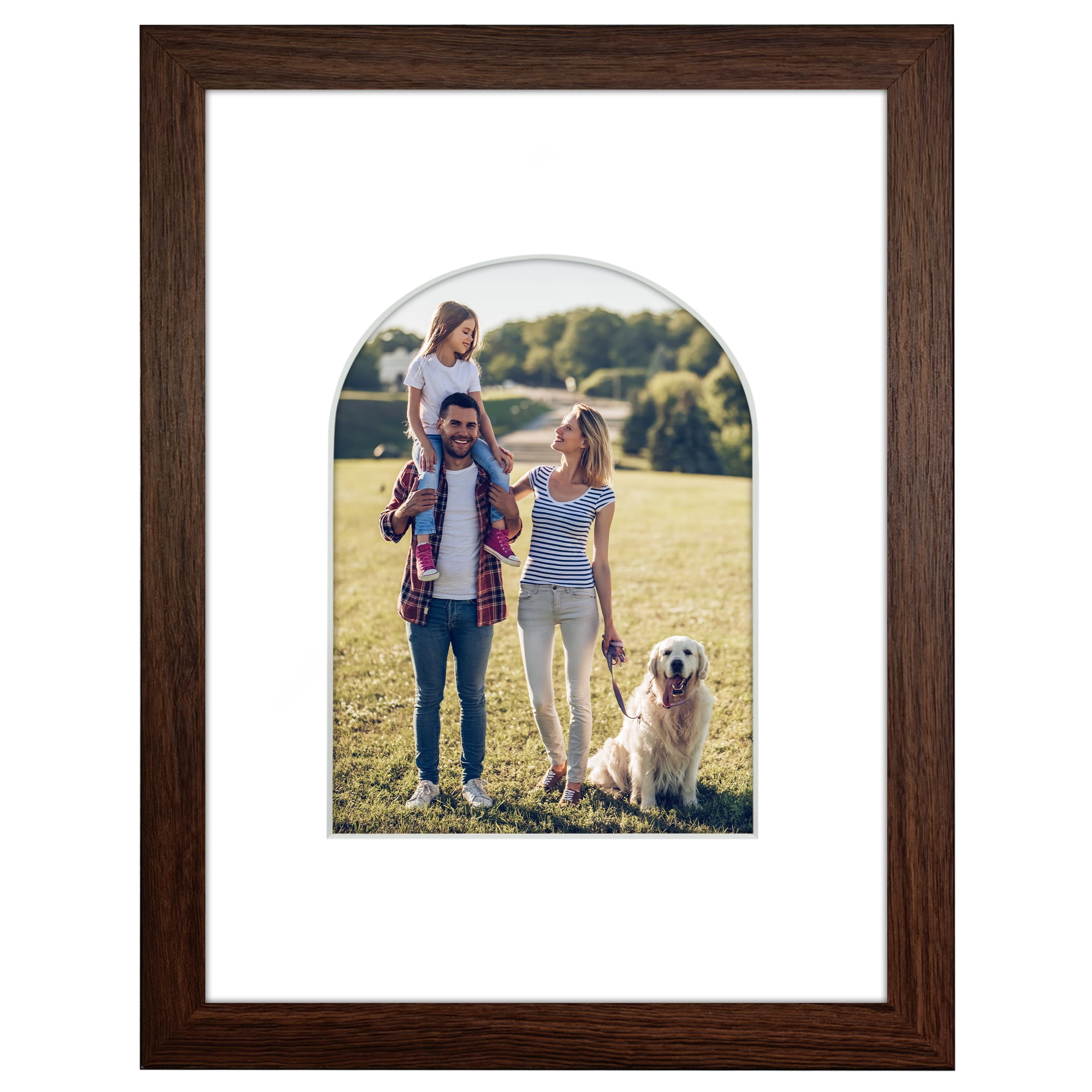 Americanflat 9x12 Picture Frame - Engineered Wood - Walnut Frame ...