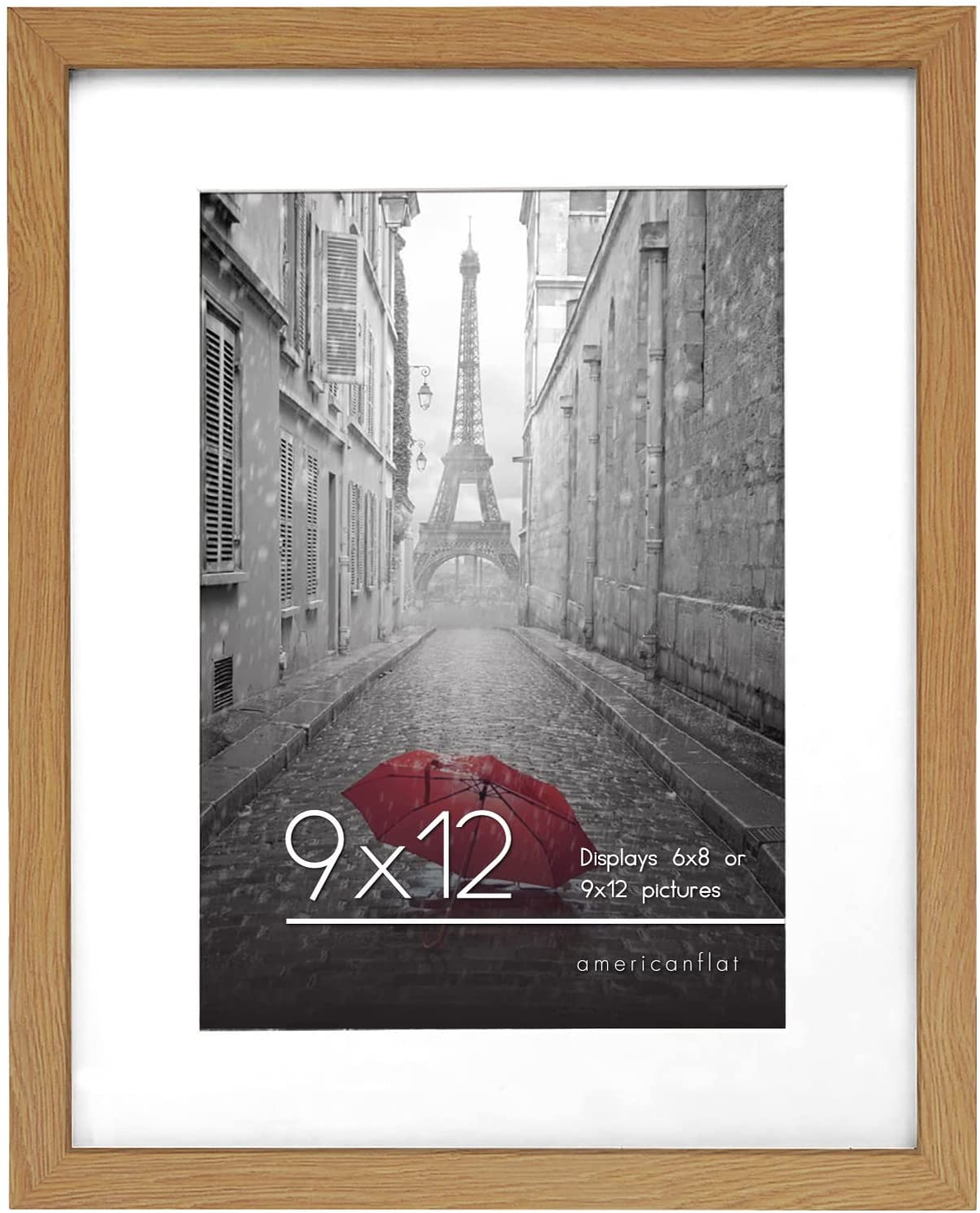 Americanflat 9x12 Oak Picture Frame - Walmart.com