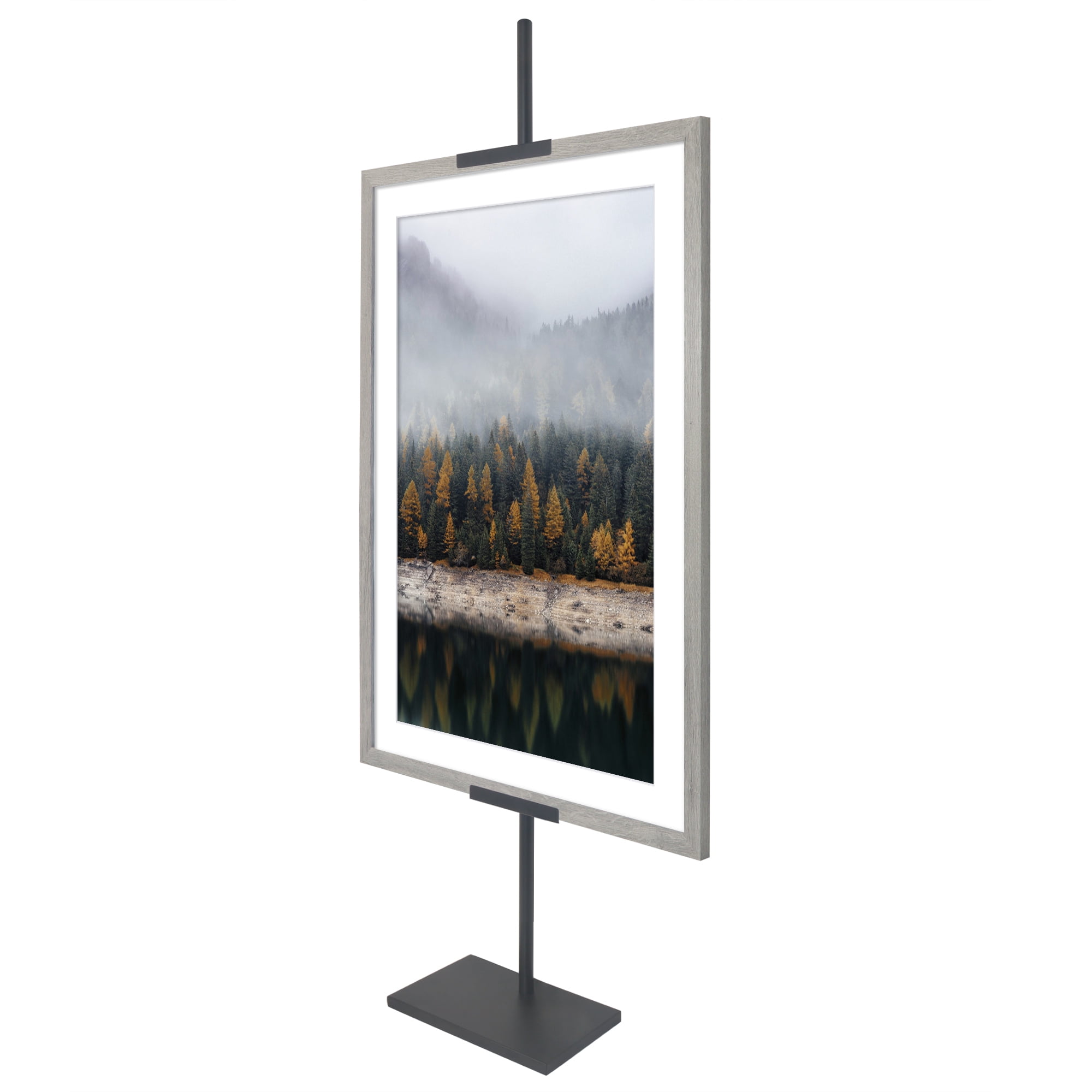 Americanflat Easel Stand - Adjustable Frame Stand - 50" - Black ...