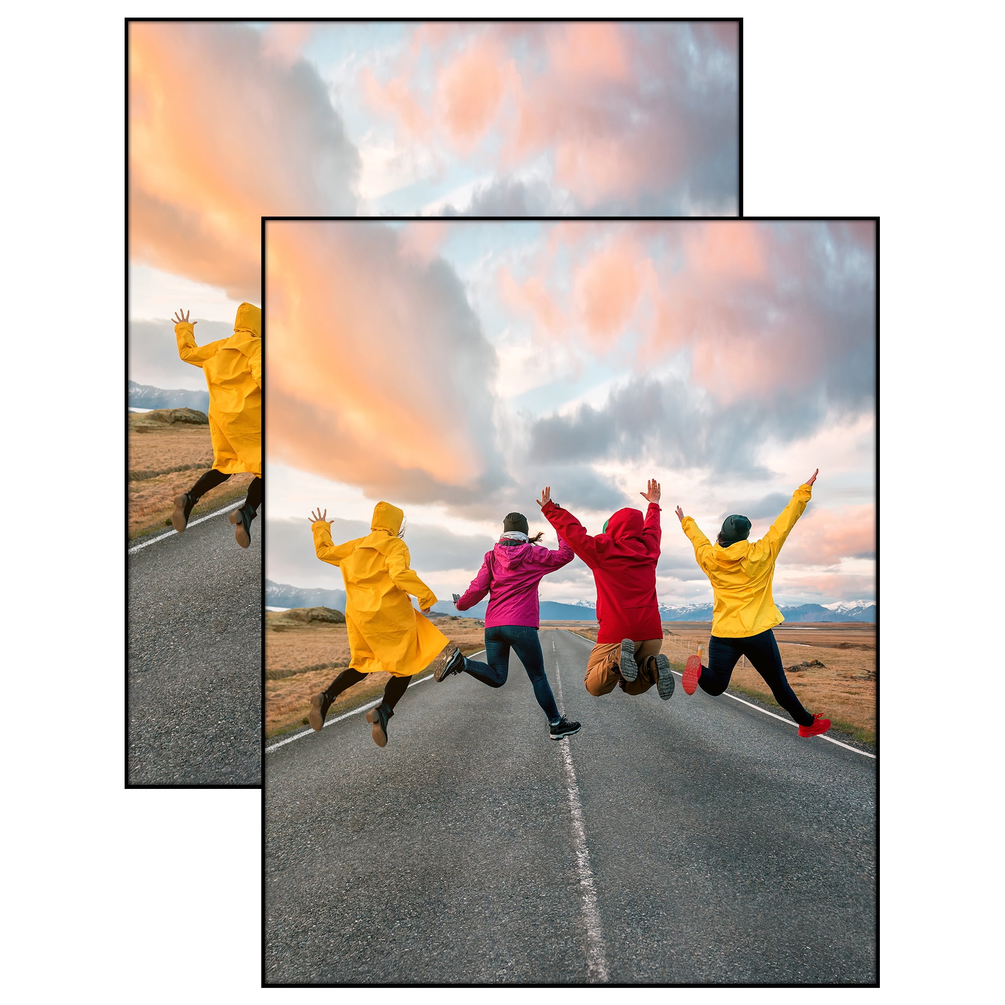 Americanflat Front Loading Picture Frame Set - 16x20 - Black - 2 Pack ...