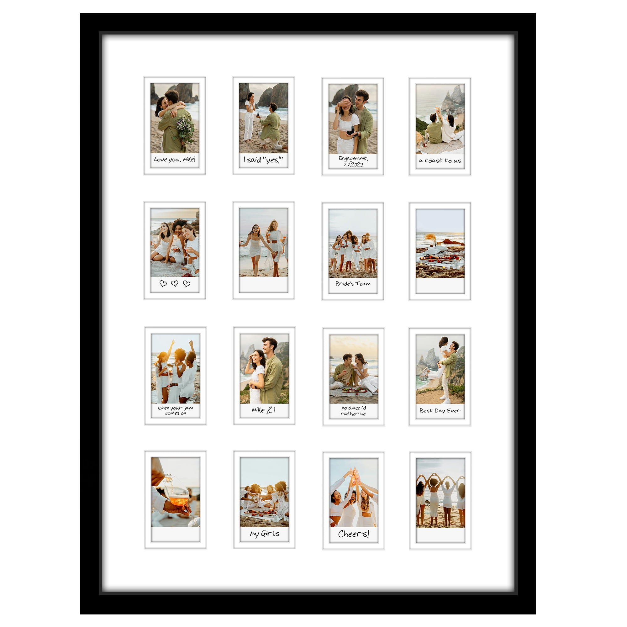 Mini Instant Photo Collage Frame - Display 2.1x3.4 Photos - Walmart.com