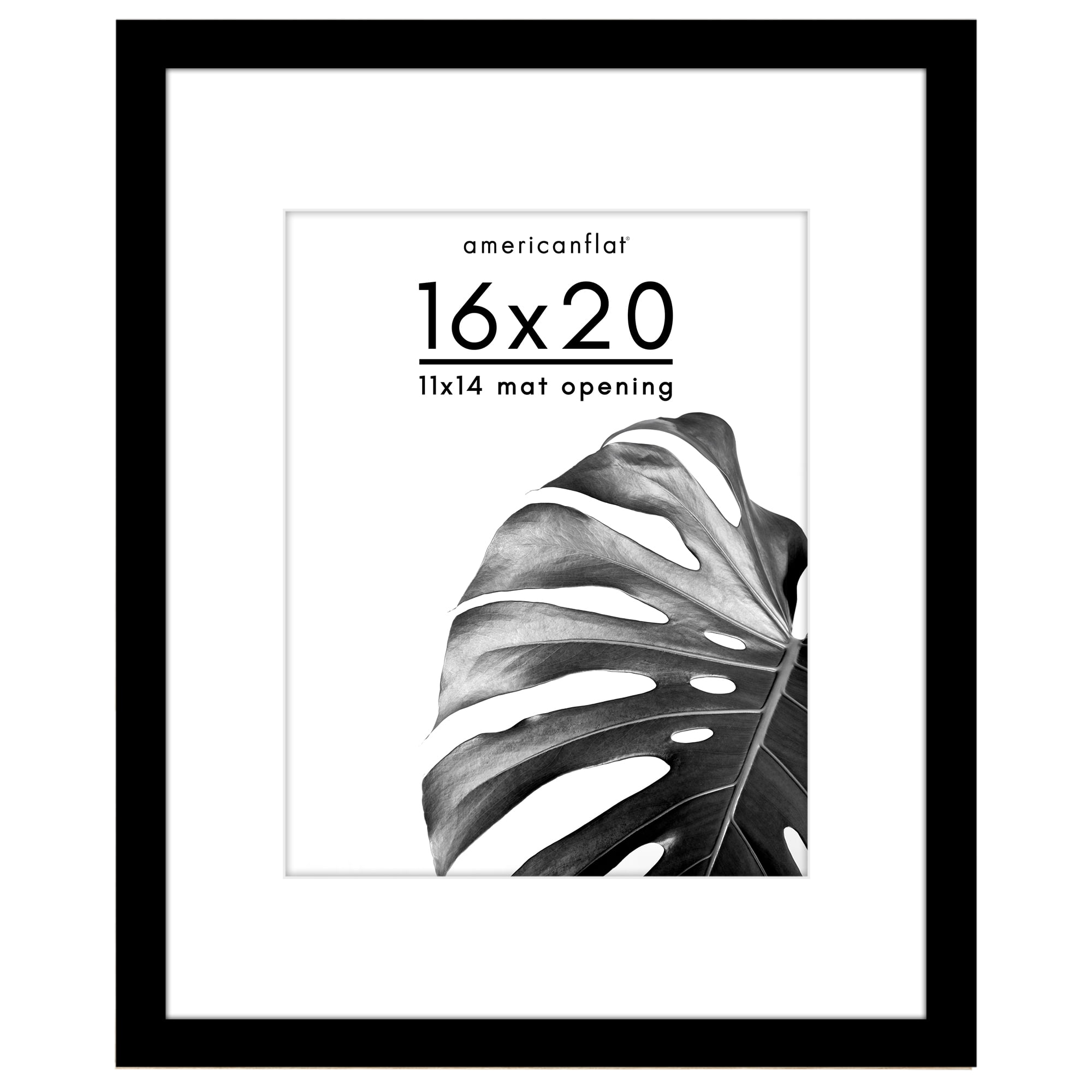 Americanflat Poster Frame 16x20 - Black Wooden Picture Frame - Walmart.com