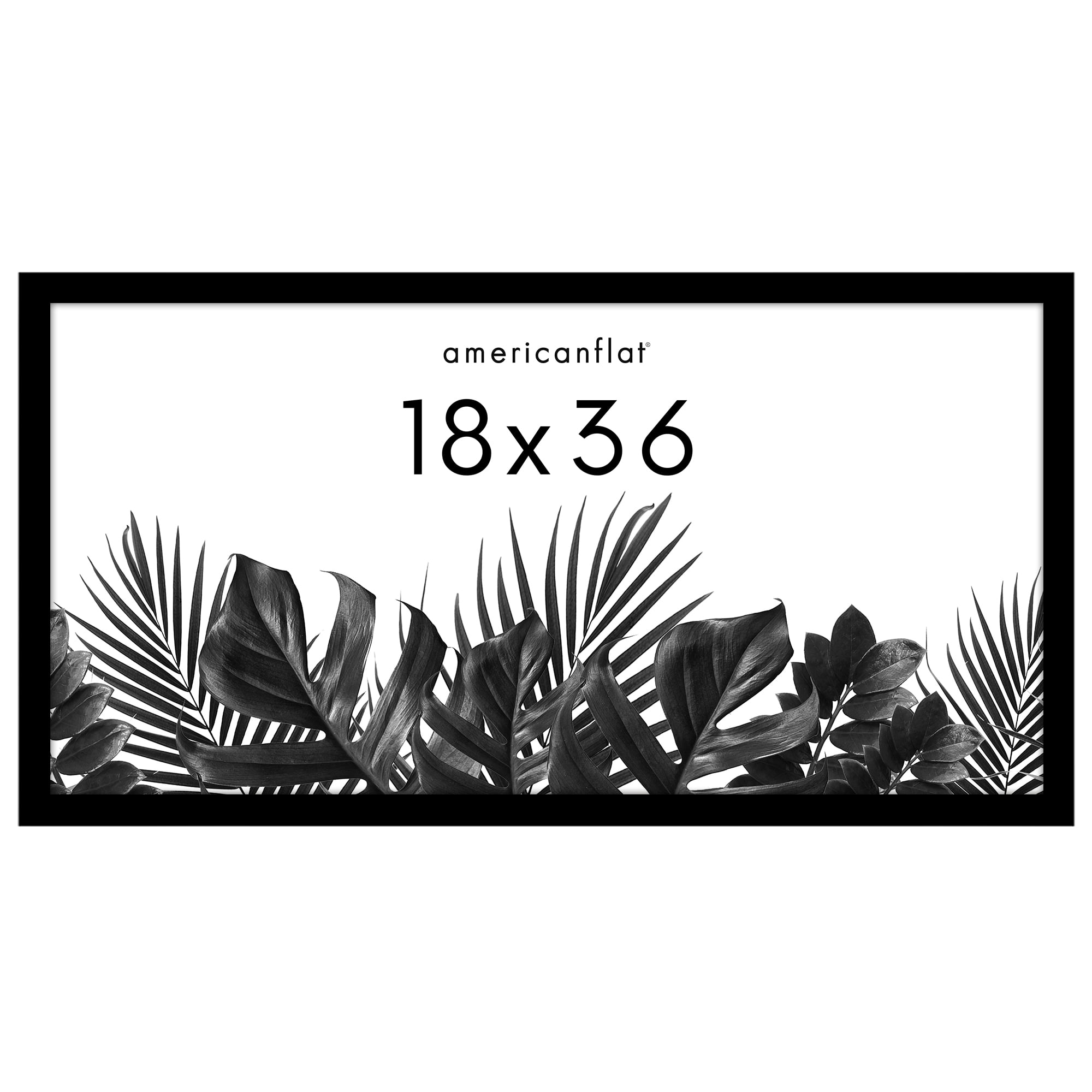 Americanflat 18x36 Picture Frame with Polished Plexiglass Wide Photo ...