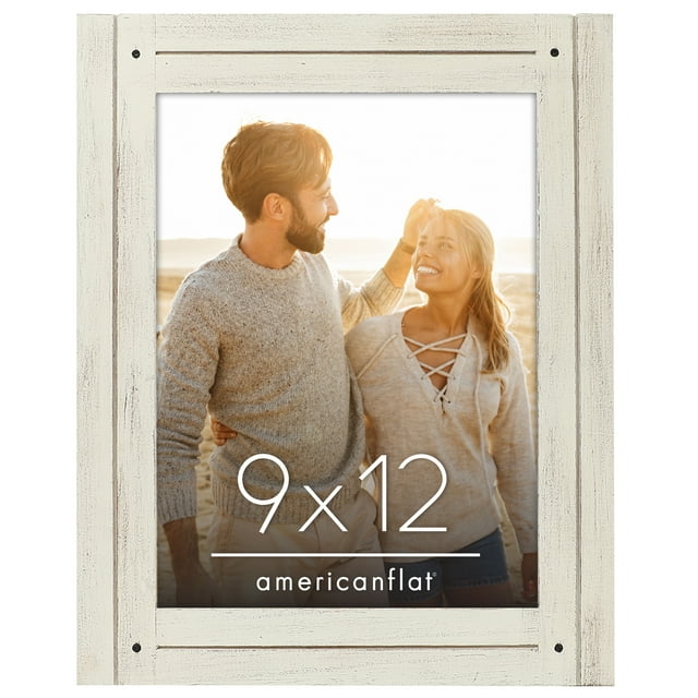 Americanflat Rustic Picture Frame - Unique Farmhouse Look - 9x12 ...