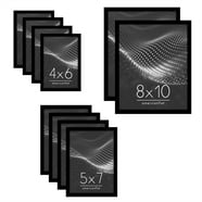 Instapoints 9 Piece 8" x 8" Picture Frame Set with Decorative Art ...