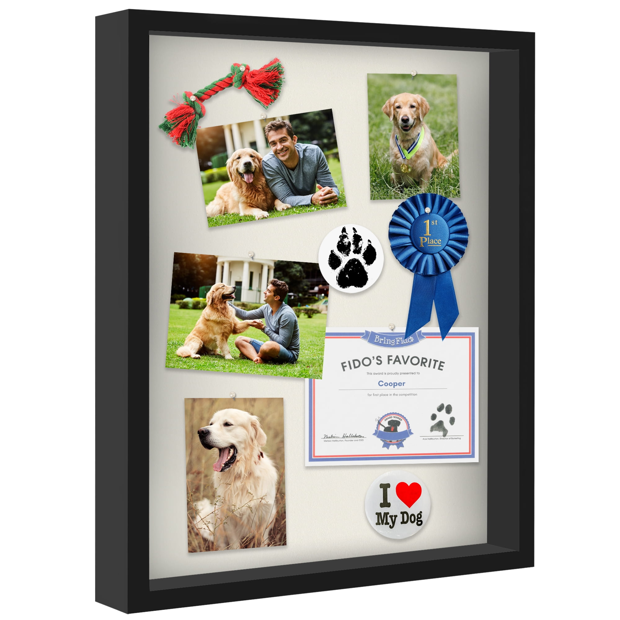 Americanflat 16" x 20"Shadow Box Frame with Shatter-Resistant Glass ...