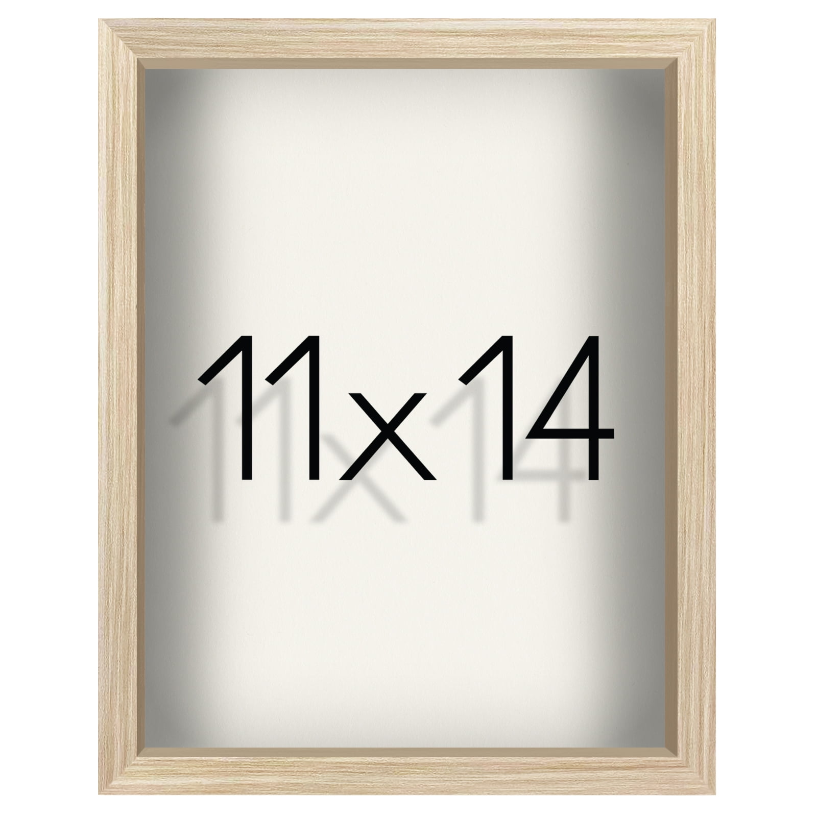Americanflat 11" x 14"Shadow Box Frame with Shatter-Resistant Glass ...