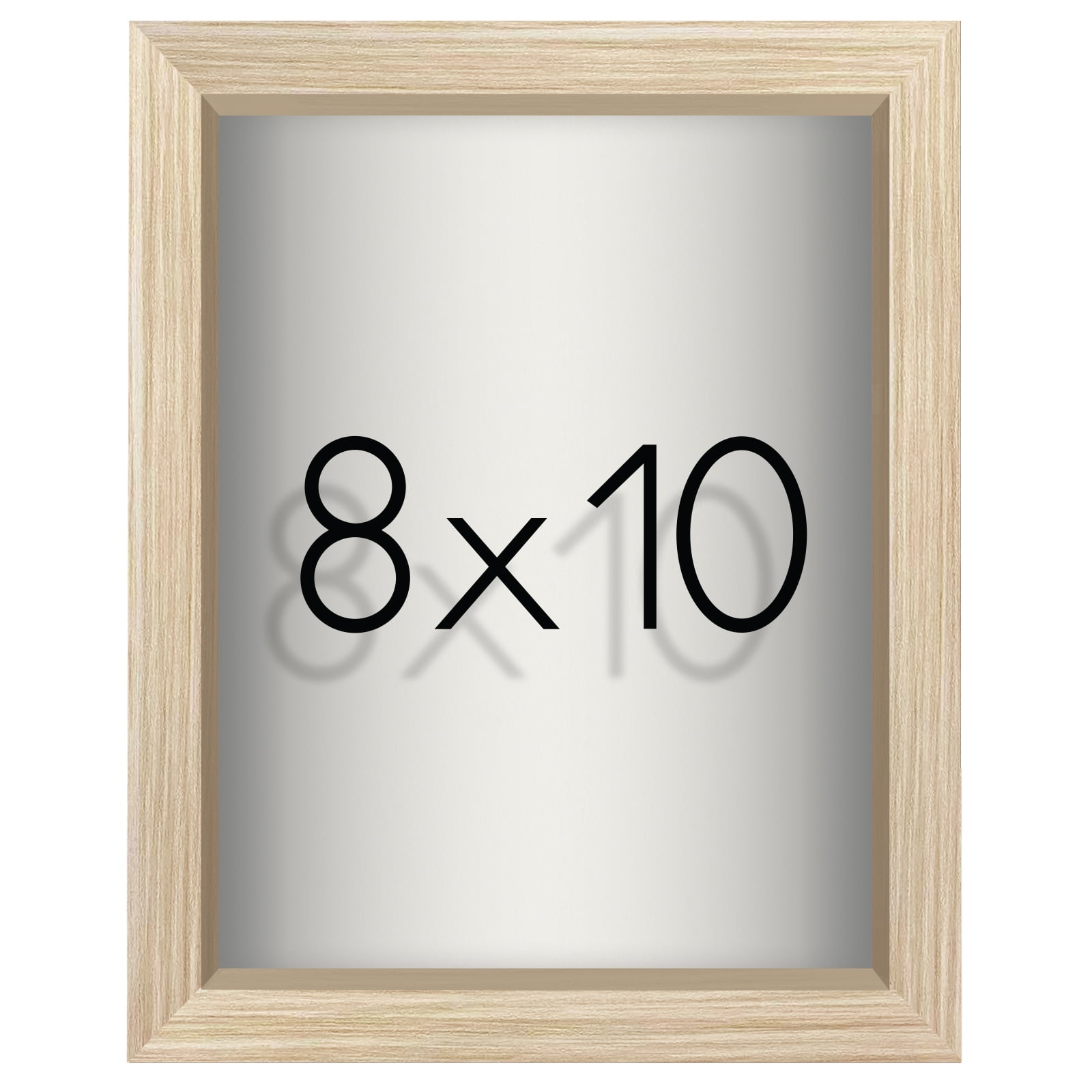 Americanflat Shadow Box Frame Oak 8x10 inches - 1.5" Deep Box Frame for ...