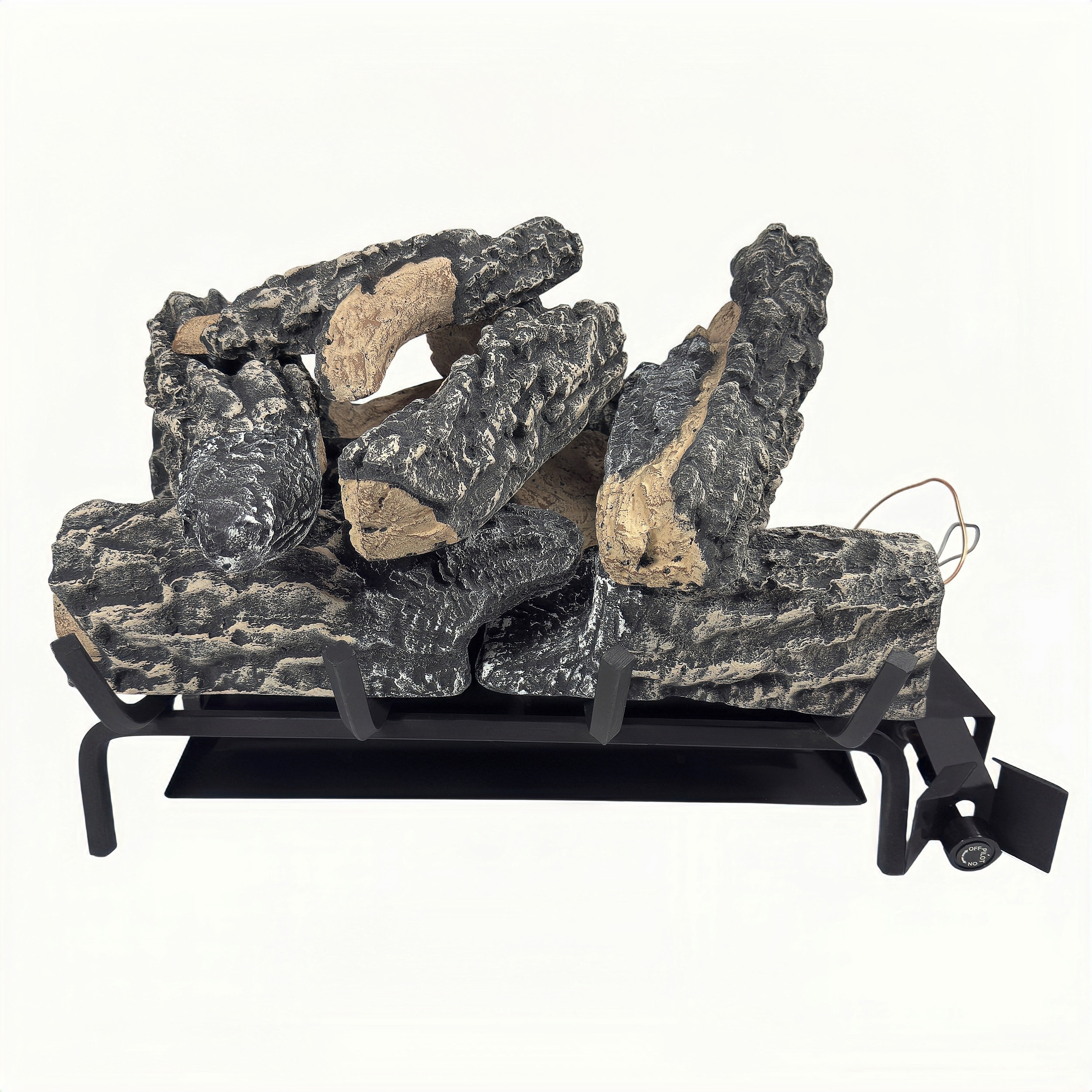 Americangaslogs Vented 18inch-24inch Gas logs Sets with Valve Gas ...