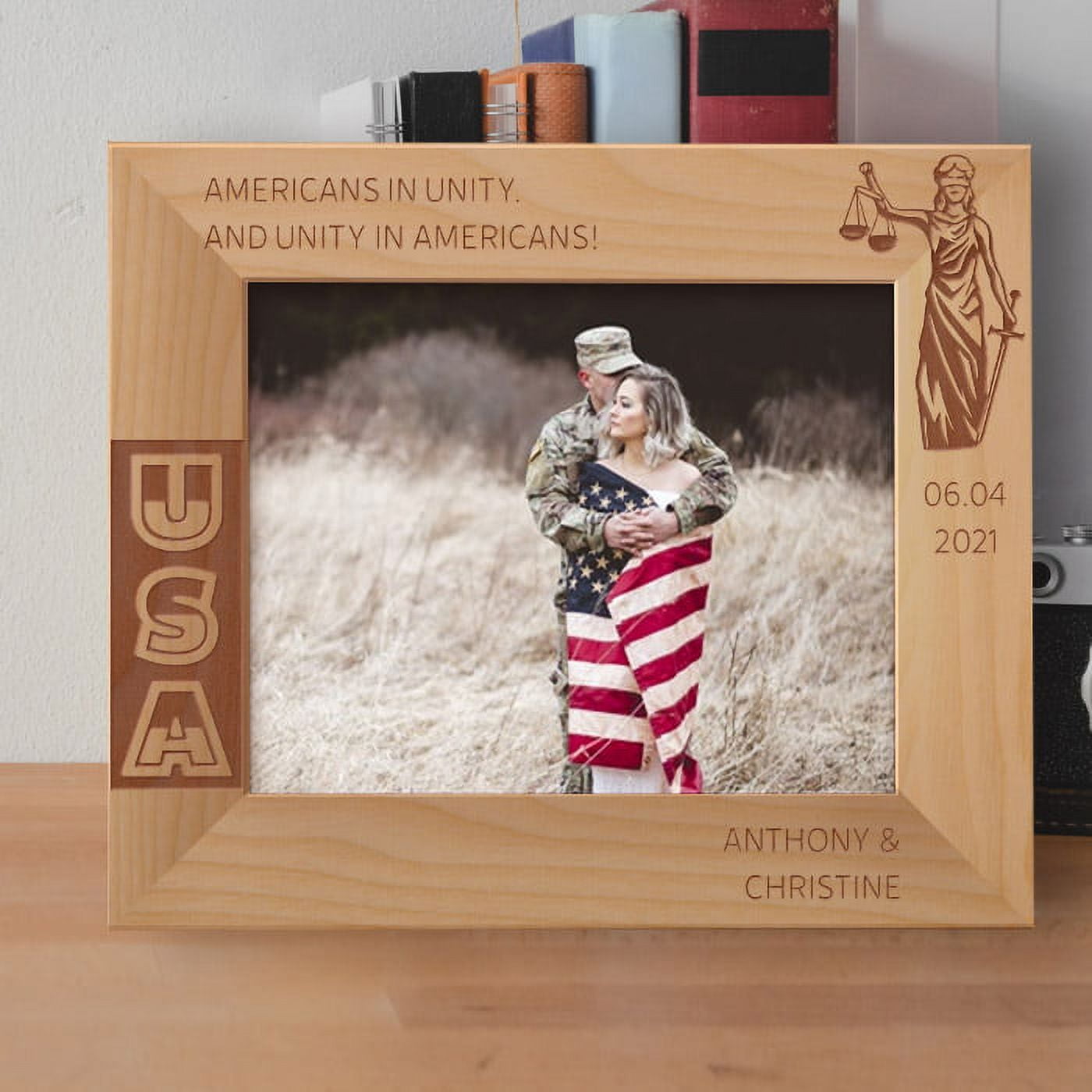 Americans In Unity And Unity In Americans Personalized Wooden Frame-10 ...