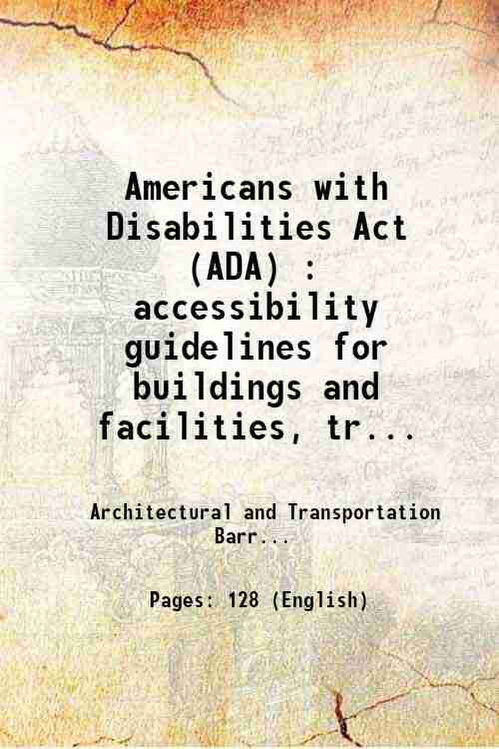 Americans with Disabilities Act (ADA) : accessibility guidelines for ...