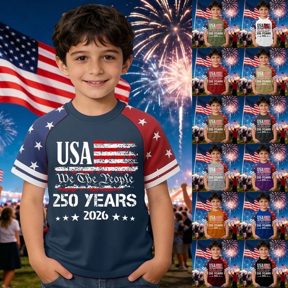 Americas 250Th Birthday Shirt Usa Anniversary Graphic Print Short ...