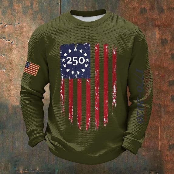 Americas 250Th Men's Patriotic Independence Day Commemorative Knit ...