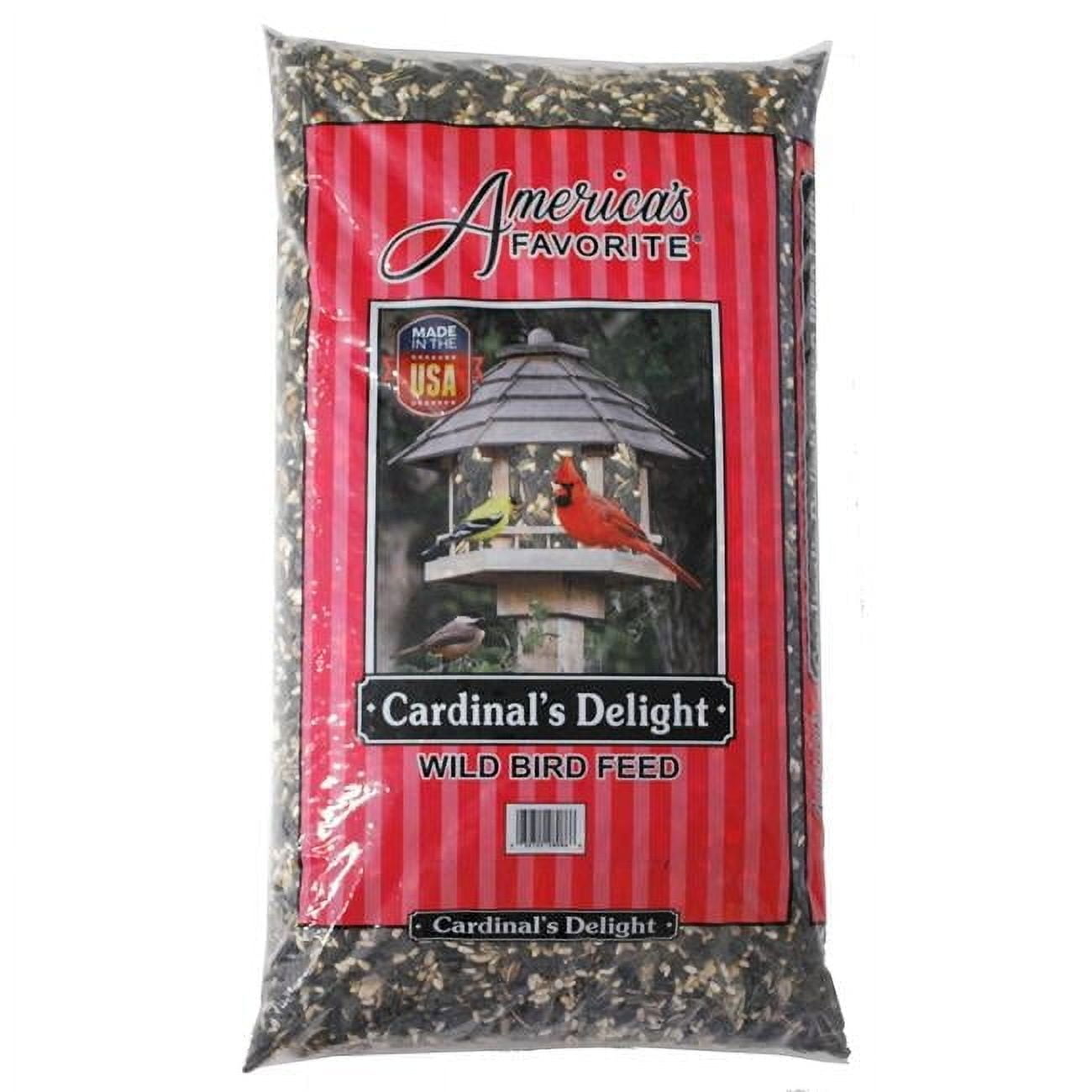 Americas Favorite 30 lbs Cardinal Delight Wild Bird Feed Red Stripe Bag ...