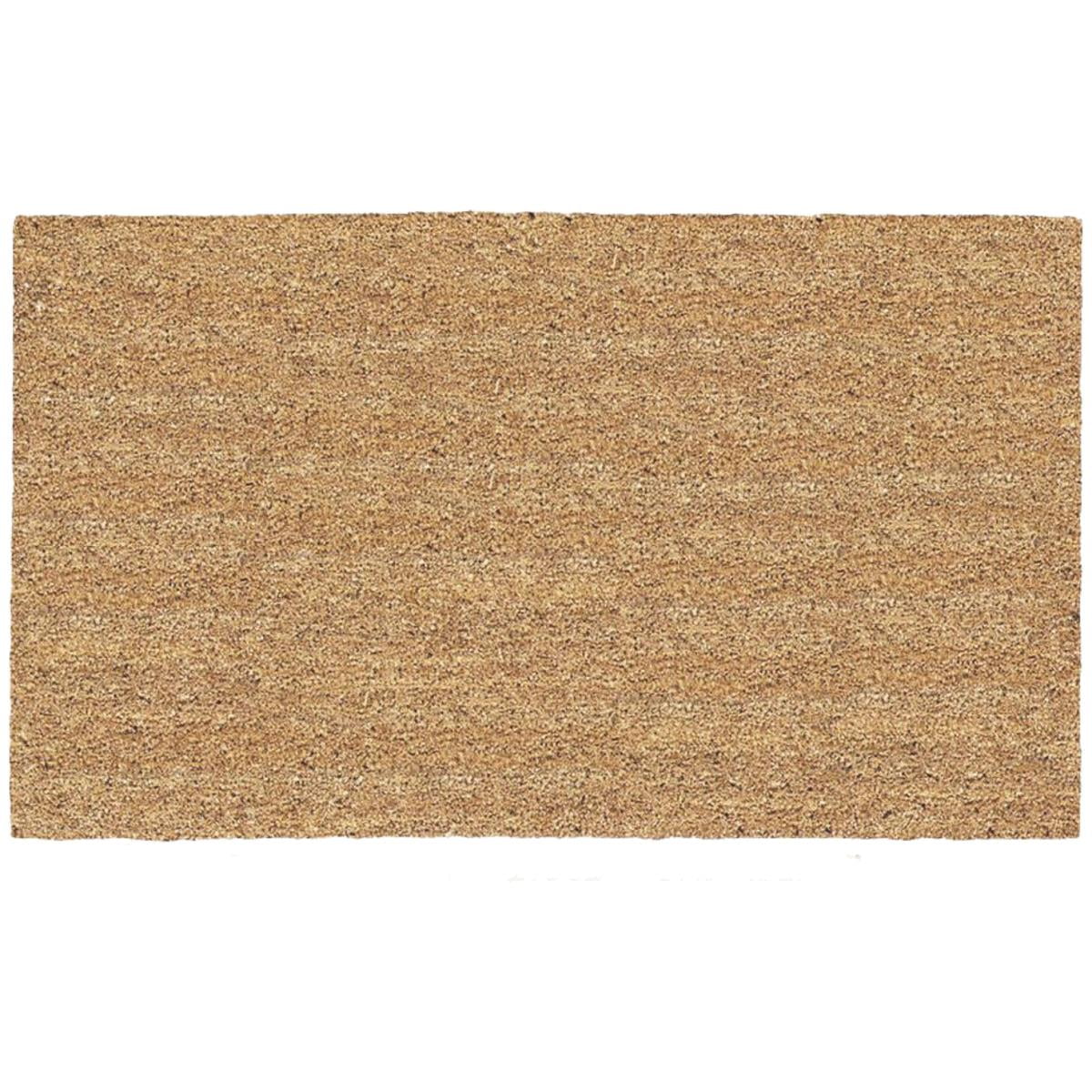 Americo Home Tan 16 In. x 27 In. Coir/Vinyl Door Mat 7727627 - Walmart.com