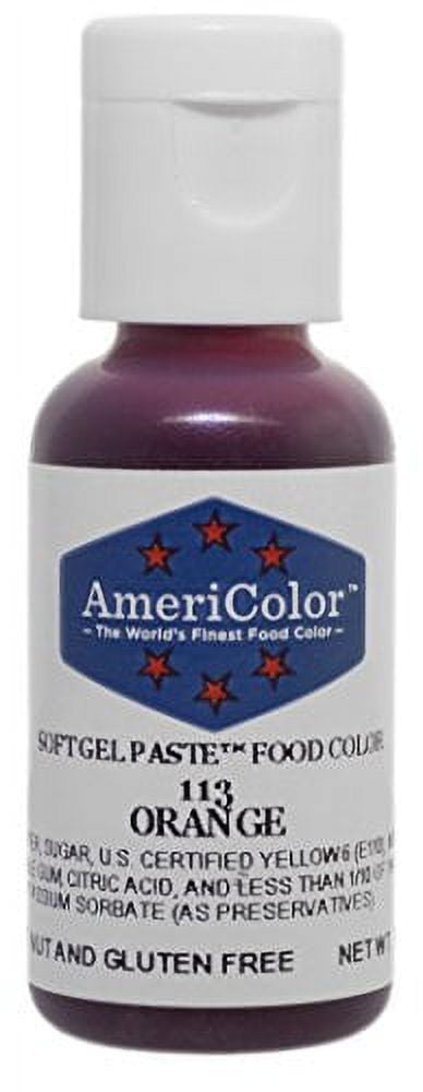 Americolor Soft Gel Paste Food Coloring, Orange, .75 oz - Walmart.com