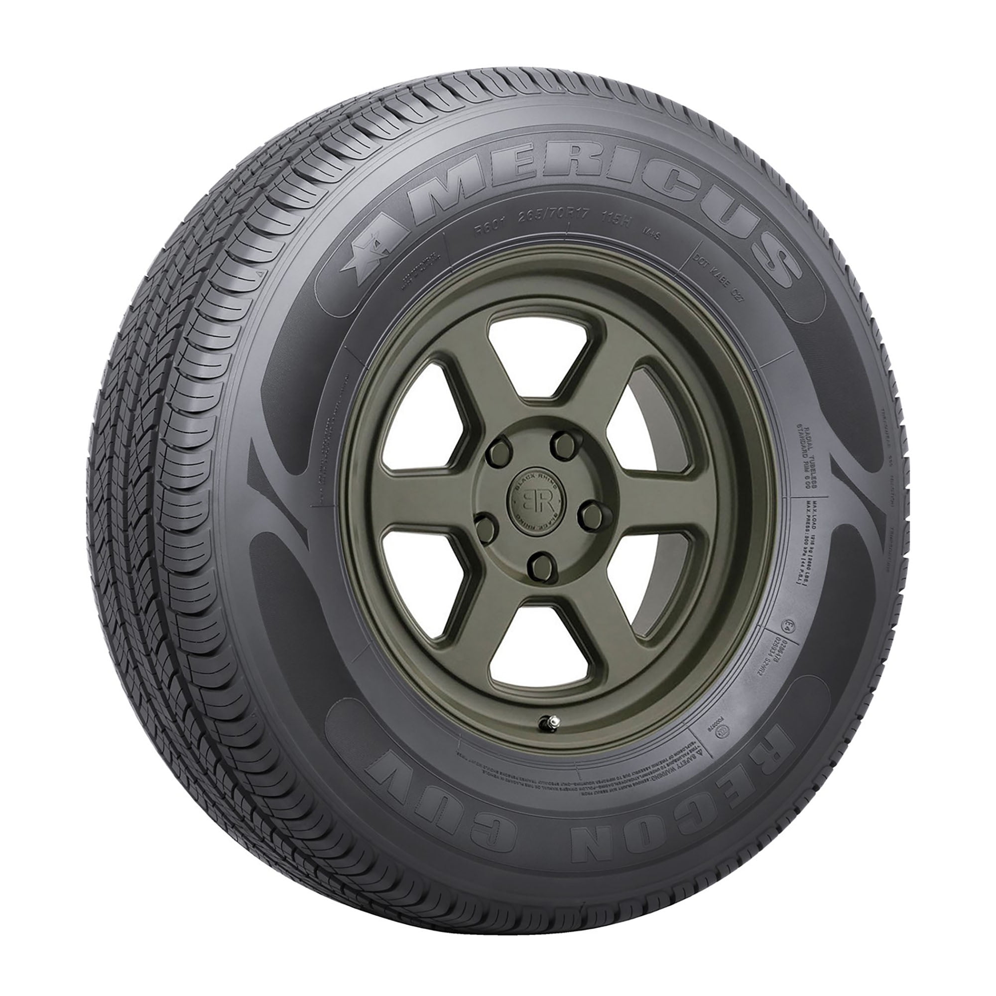 Americus Recon CUV 255/70R18 113H All-Season Passenger Tire, Long Wear ...