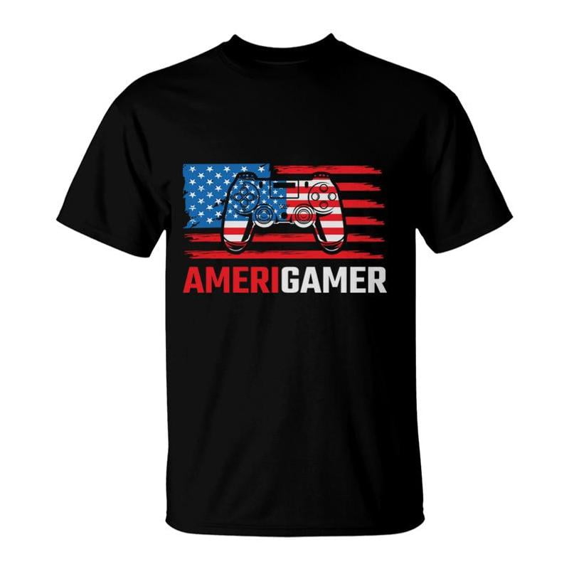 Amerigamer July Independence Day Usa Flag 2022 TShirt - Walmart.com