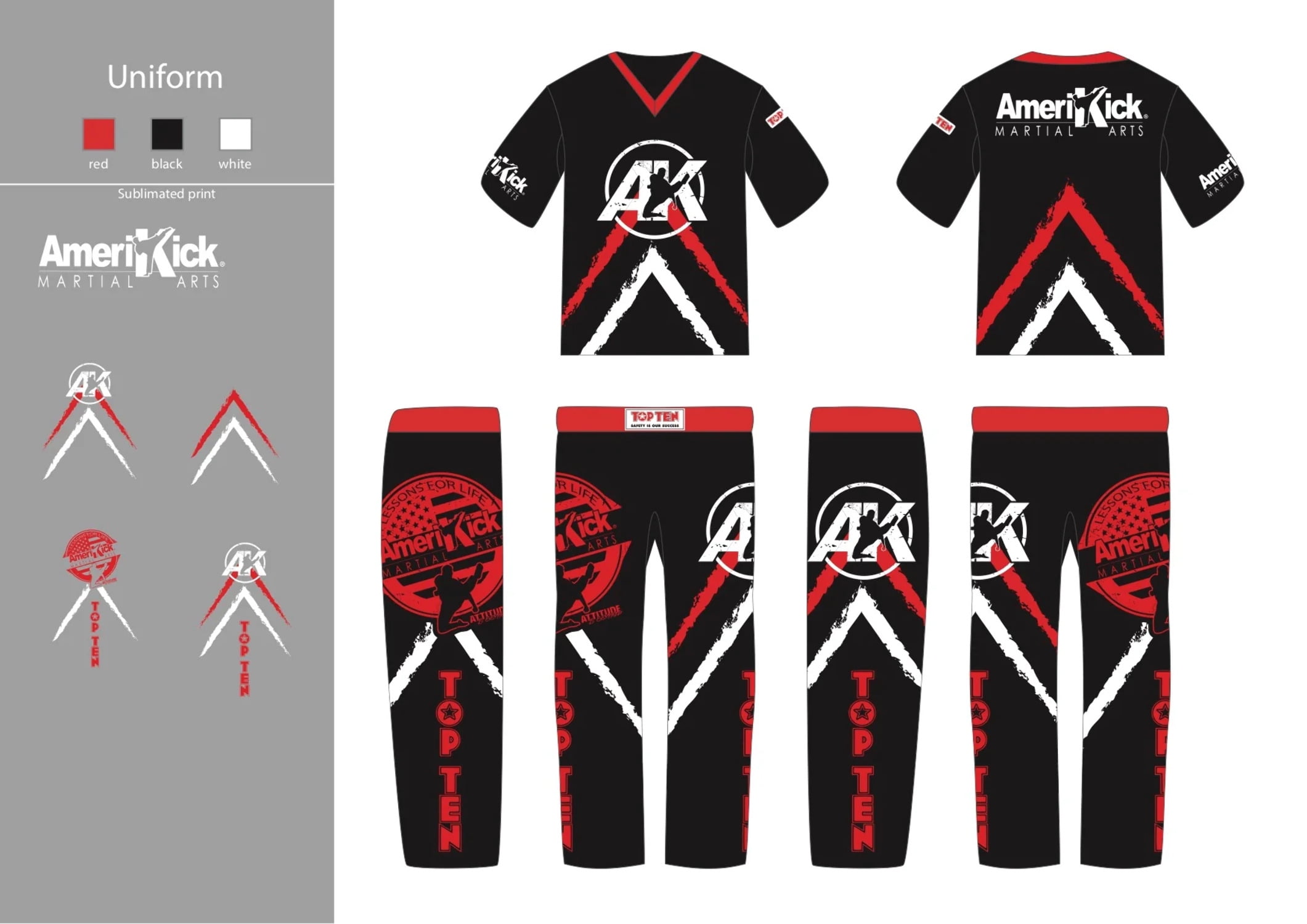 Amerikick Top Ten Uniform model 2019-2020, 1616-AME - Walmart.com