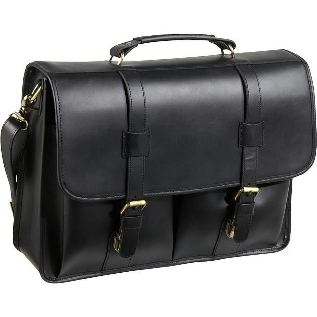 Amerileather Leather Executive Briefcase Black - Walmart.com