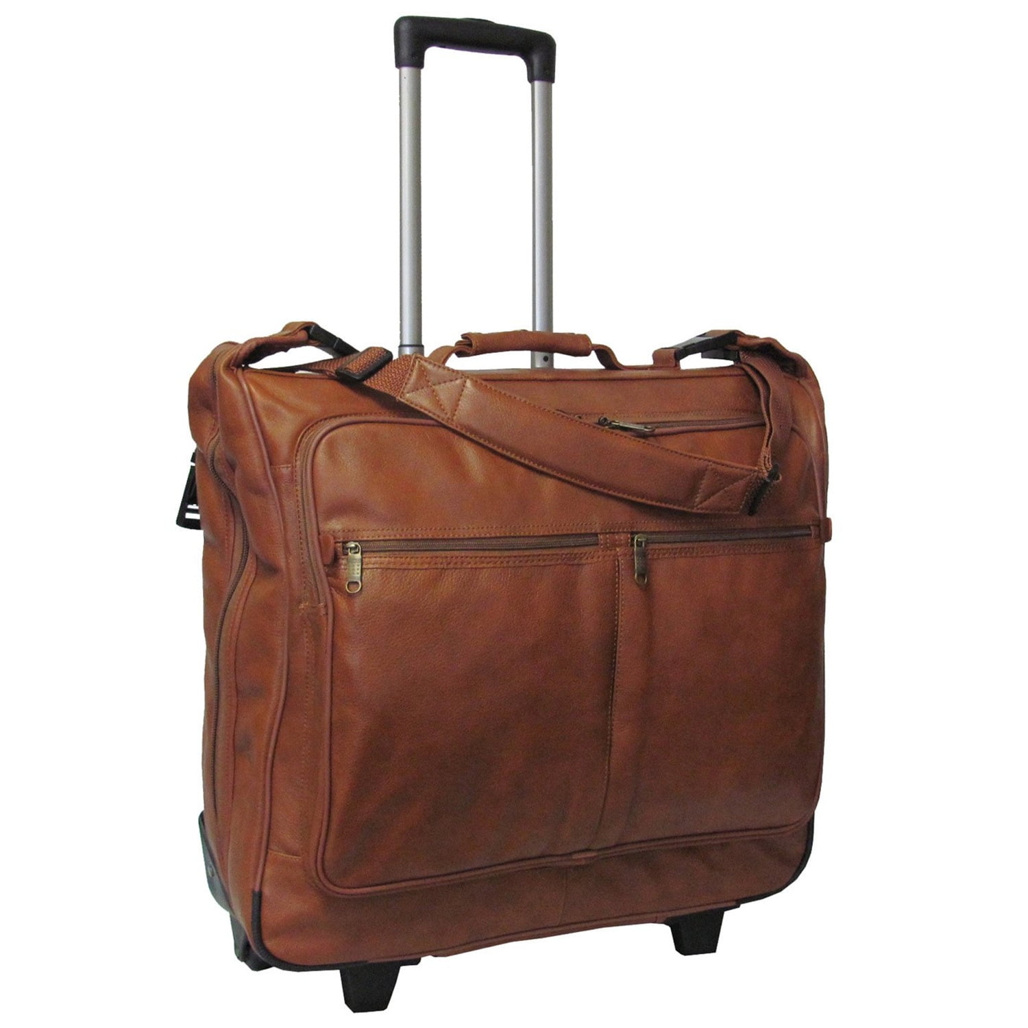 Free Shipping! Amerileather Leather Garment Bag for Travel, Brown ...